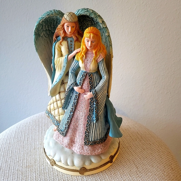 Seymour Mann | Accents | Sheena Easton Porcelain Angel Watching Over ...